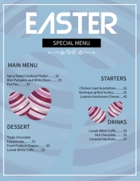 Easter Menu 2023 Template | PosterMyWall