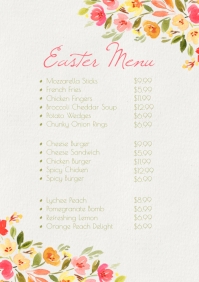 Easter Brunch Menu Template | PosterMyWall