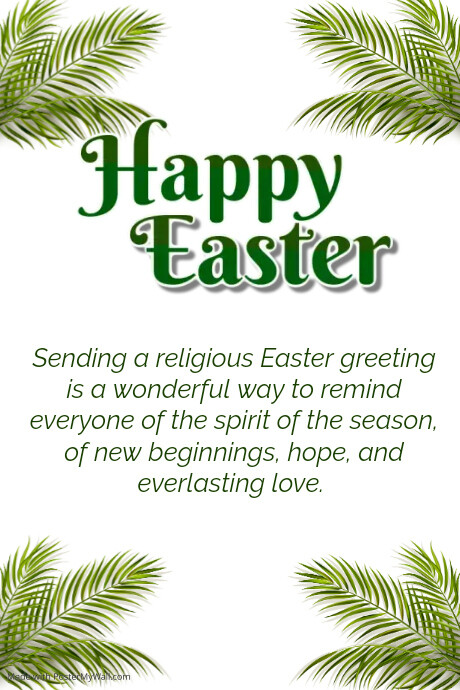 Easter message Template | PosterMyWall