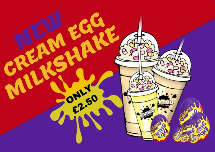 Easter Milkshake Poster Template | PosterMyWall