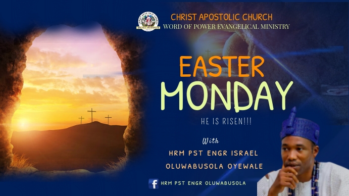 Plantilla de EASTER MONDAY DESIGN TE MPLATE | PosterMyWall