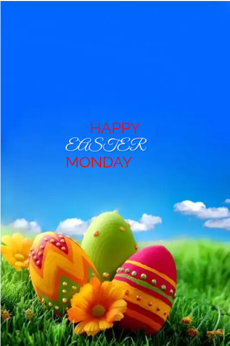 Plantilla de easter monday | PosterMyWall
