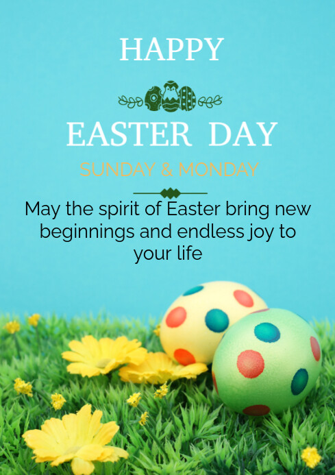 Plantilla de Easter Monday | PosterMyWall