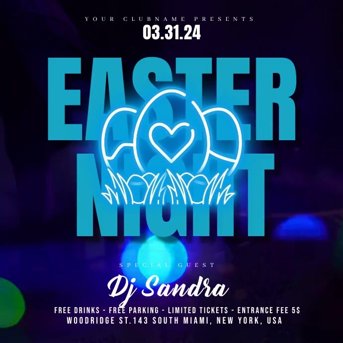 Copy of Easter Night Celebration Ads | PosterMyWall