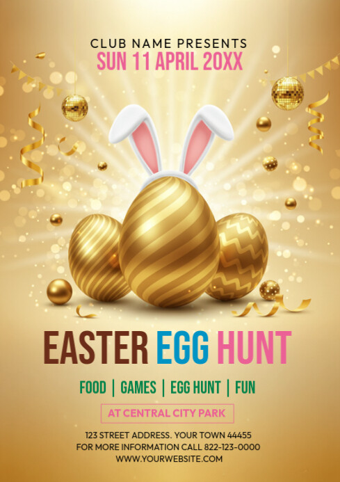 Modèle Easter night club party | PosterMyWall