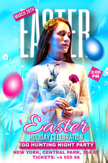 Easter Night Party flyer Template | PosterMyWall
