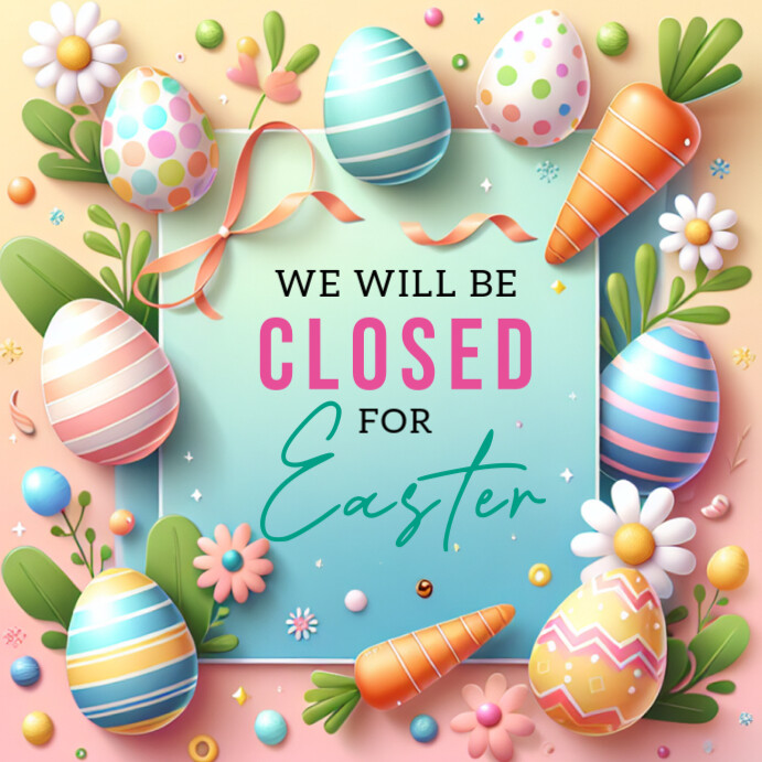 Easter Notice Instagram Post Template | PosterMyWall
