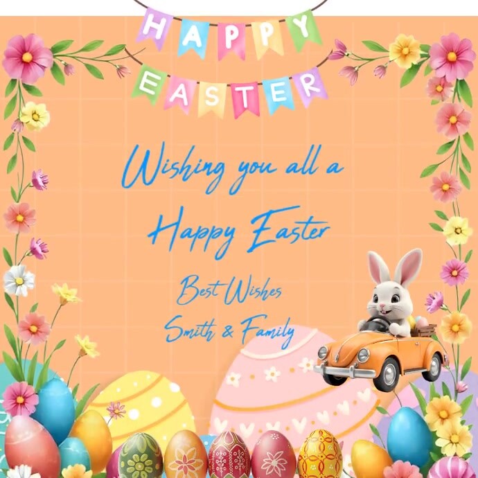 Easter Online Digital Card Template | PosterMyWall