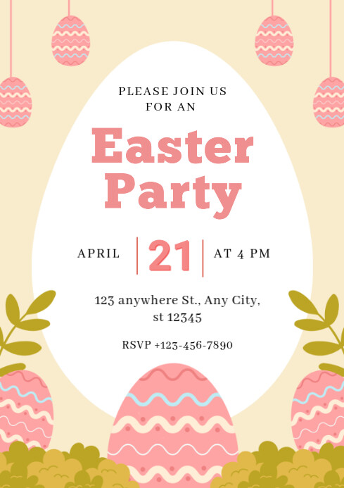 Easter party Template | PosterMyWall