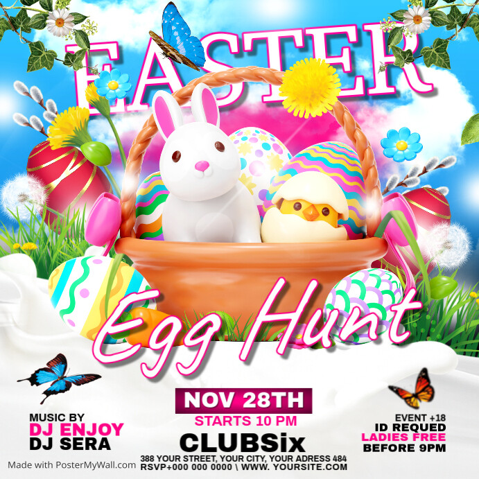 EASTER PARTY Template | PosterMyWall