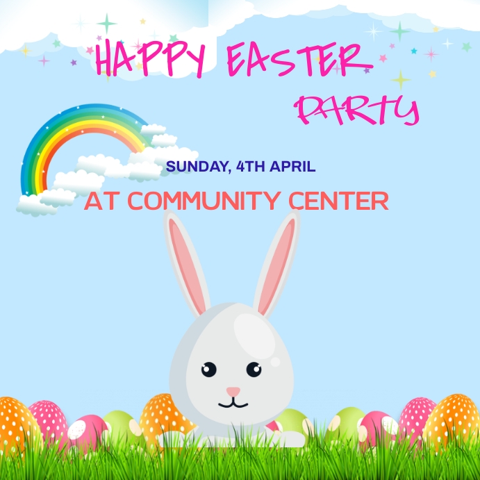 Easter Party Template | PosterMyWall