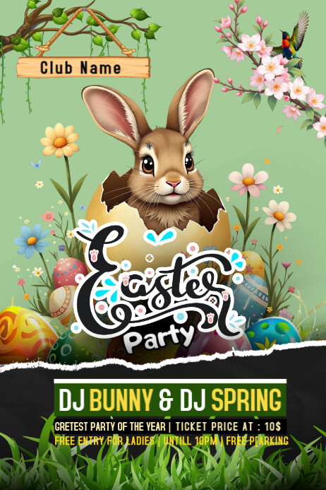 easter party Template | PosterMyWall