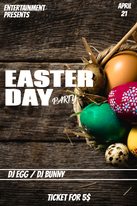Easter party Template | PosterMyWall