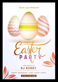 Easter Party Invitation Poster Template | PosterMyWall