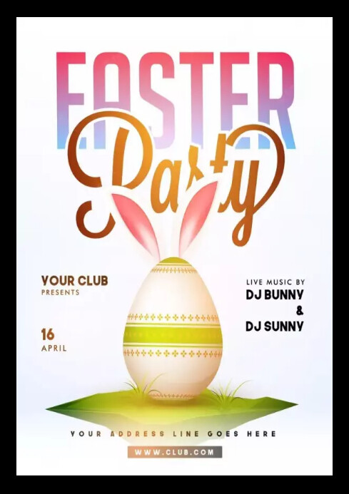 Easter party Template | PosterMyWall