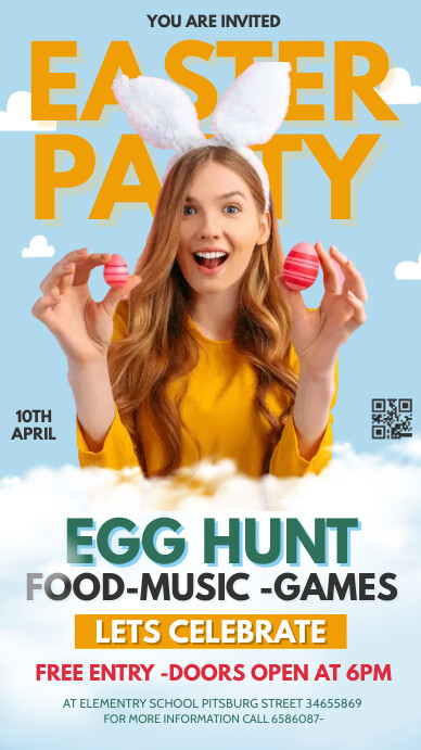 Easter party Template | PosterMyWall