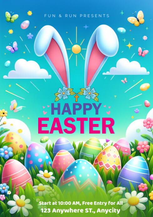 Easter party Template | PosterMyWall