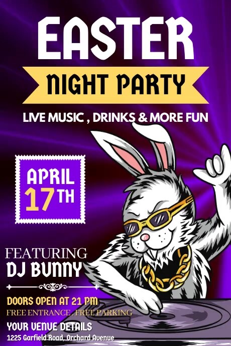 easter party Template | PosterMyWall