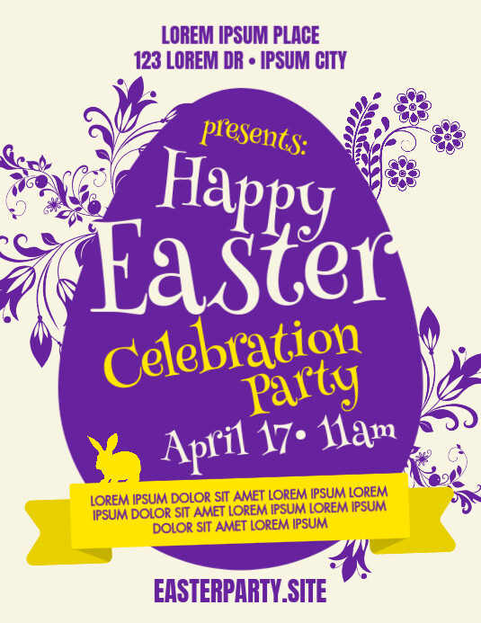 EASTER PARTY FLYER Template | PosterMyWall