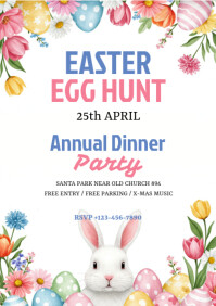 Easter Party Flyer Template | PosterMyWall