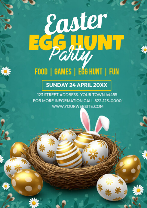 Easter Party Flyer Template | PosterMyWall