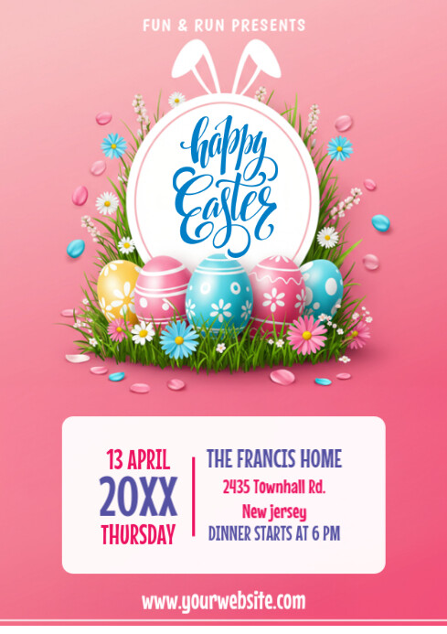 Easter Party Flyer Template | PosterMyWall