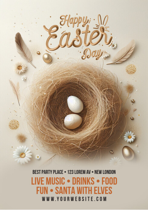 Easter Party Flyer Template | PosterMyWall