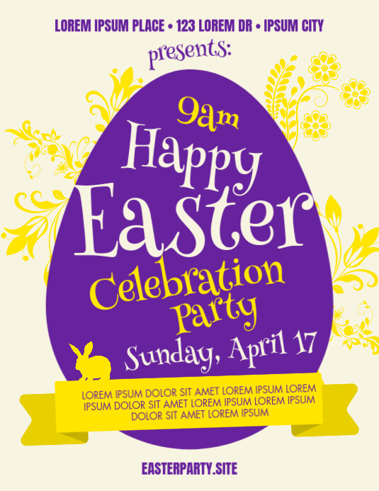 EASTER PARTY FLYER Template | PosterMyWall