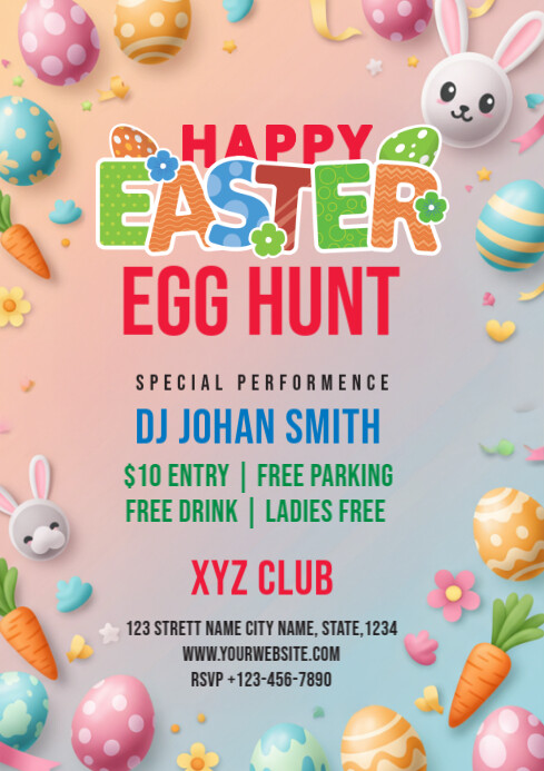 Copy of Easter Party Flyer | PosterMyWall