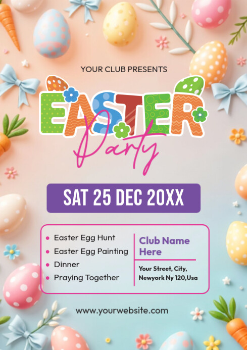 Copy of Easter Party Flyer | PosterMyWall
