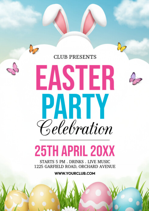Easter Party Flyer Template | PosterMyWall