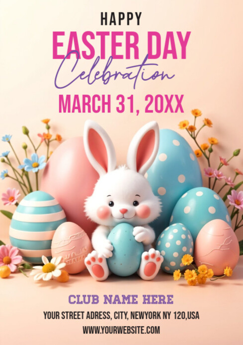 Easter Party Flyer Template | PosterMyWall