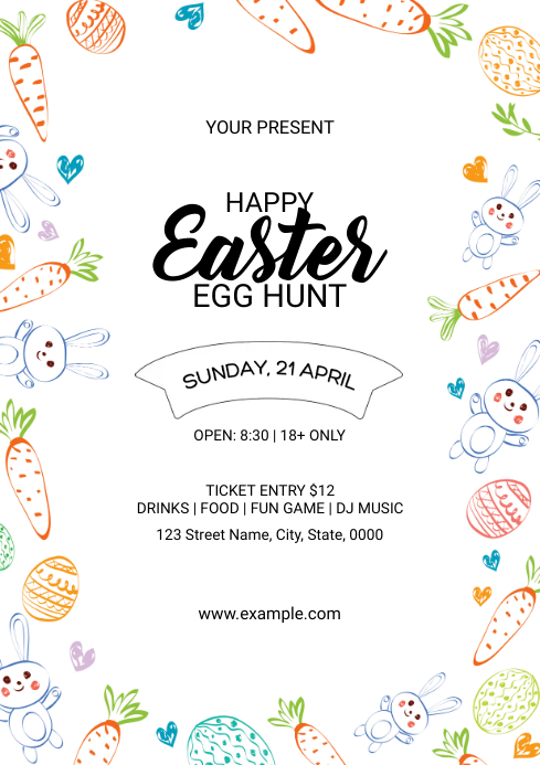 Easter Party Flyer Template | PosterMyWall