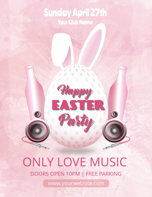 Easter Party Flyer Template | PosterMyWall