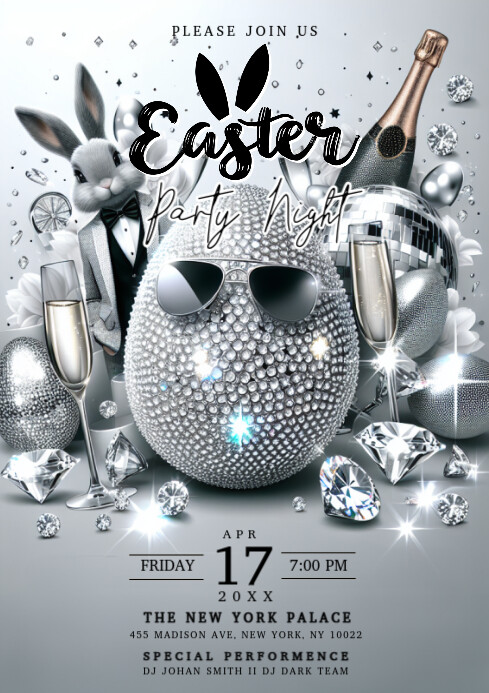 Easter Party Flyer Template | PosterMyWall