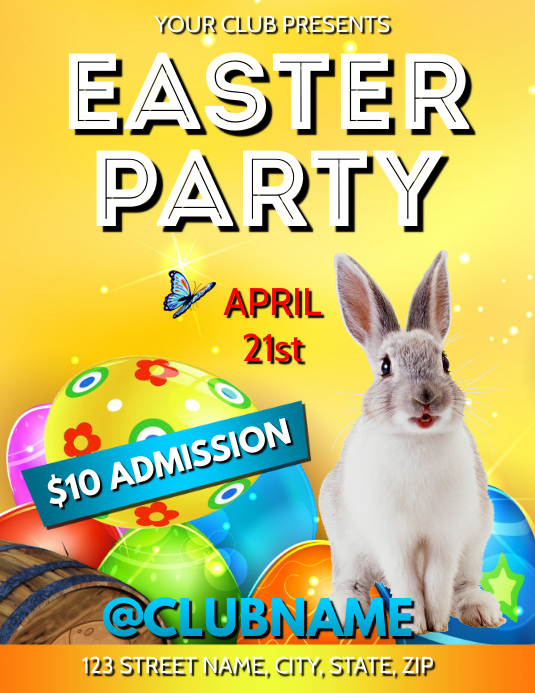 Copy of EASTER PARTY FLYER TEMPLATE | PosterMyWall
