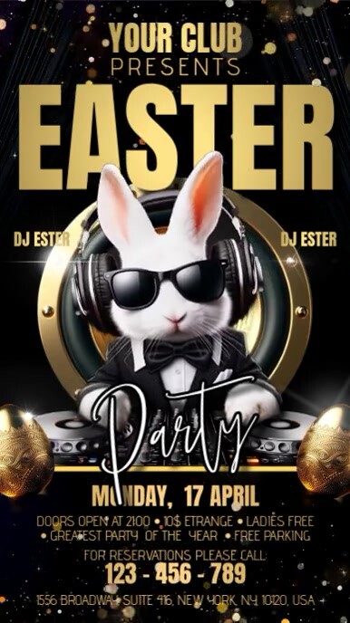 Easter Party Instagram Reel Template | PosterMyWall