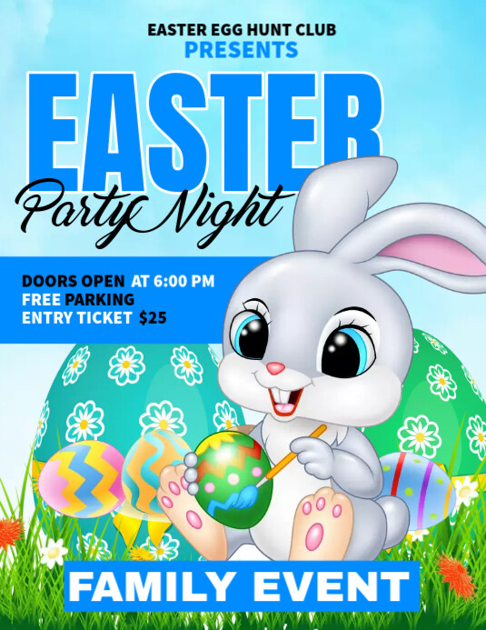 Easter Party Night Template | PosterMyWall