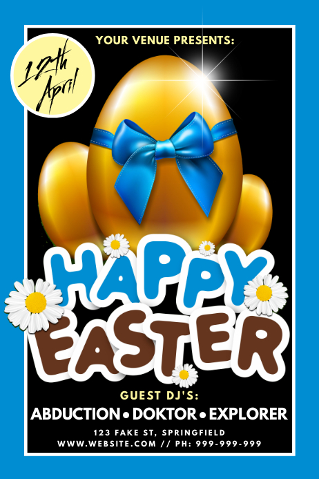 Easter Party Poster Template | PosterMyWall