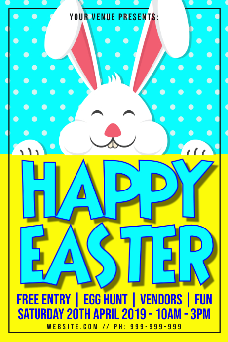 Easter Party Poster Template | PosterMyWall