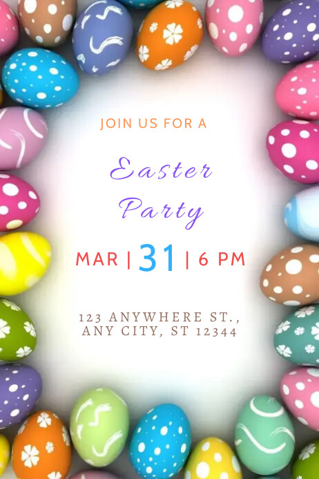Plantilla de Easter Party Poster | PosterMyWall