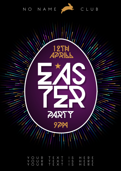 EASTER PARTY POSTER Template | PosterMyWall