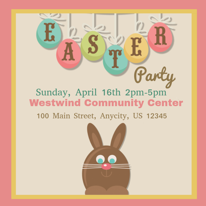 Easter Party Template | PosterMyWall