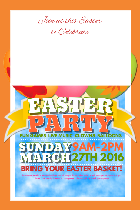 Easter Party Template | PosterMyWall