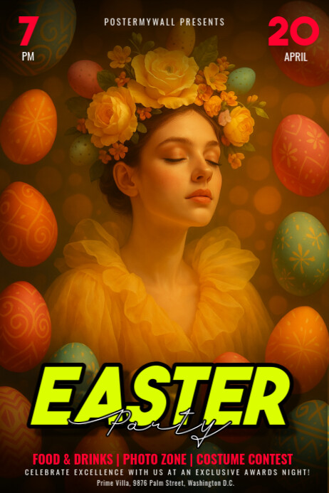Easter Party Poster Template | PosterMyWall