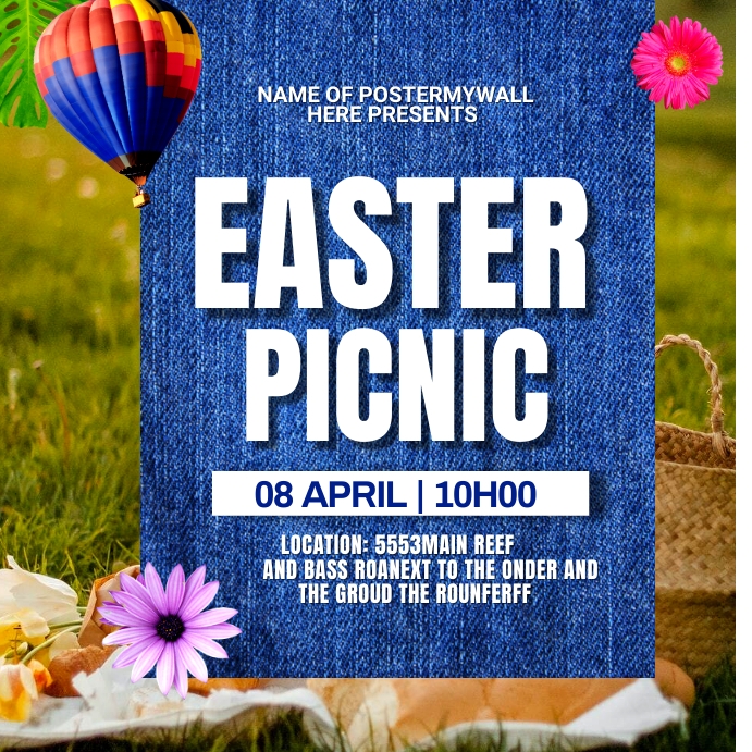 easter picnic Template | PosterMyWall
