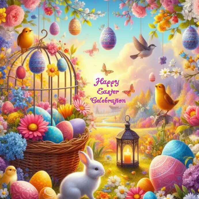 Modèle Easter post | PosterMyWall