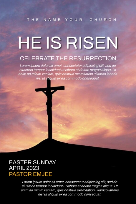 EASTER POSTER.E Template | PosterMyWall
