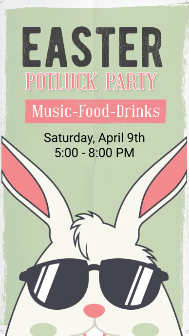 Easter potluck Template | PosterMyWall