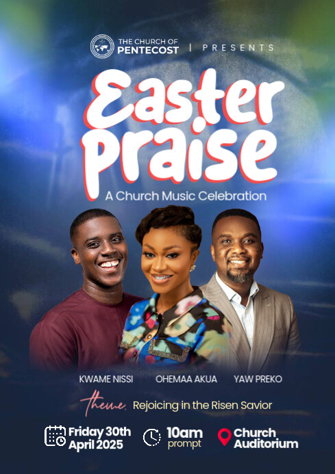Easter Praise Concert Poster Template | PosterMyWall